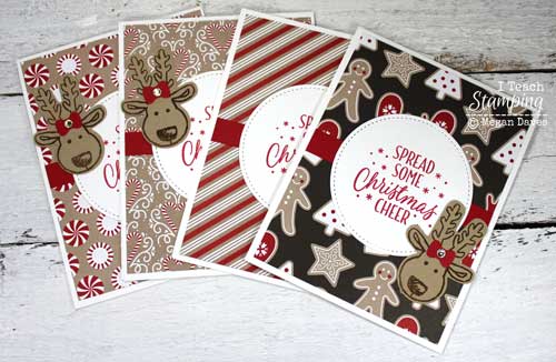 How To Make Easy Christmas Cards At Home I Teach Stamping