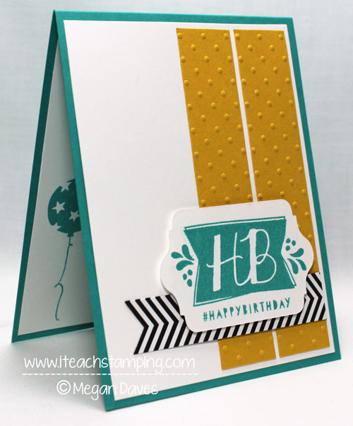 CAS (Clean and Simple) Birthday Card Idea - I Teach Stamping