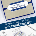 How To Make a Christmas Card In Minutes! - I Teach Stamping