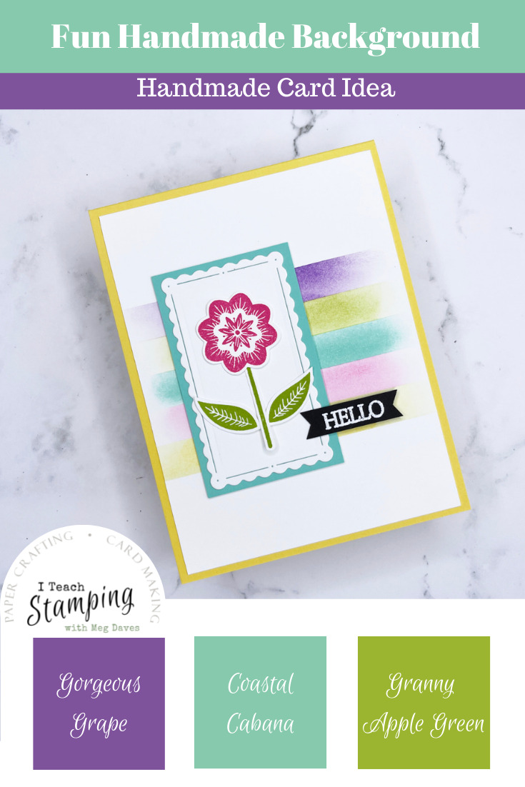 Card Background Design - Simple and Spectacular! - I Teach Stamping