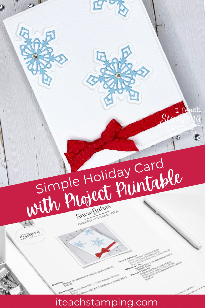 A Cool Way To Use a Two Piece Snowflake Die Cut! - I Teach Stamping