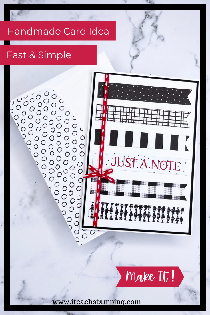 Try This Simple Note Card! - I Teach Stamping