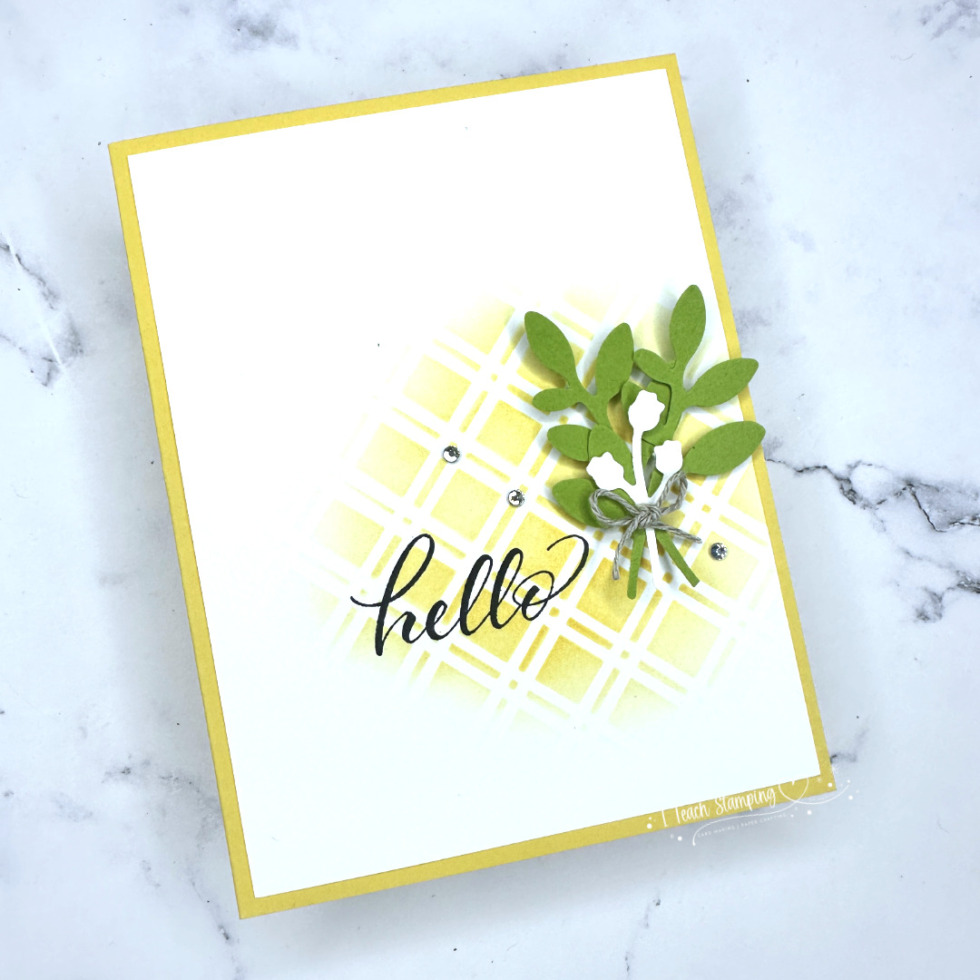 Let's Make a Card - I Teach Stamping
