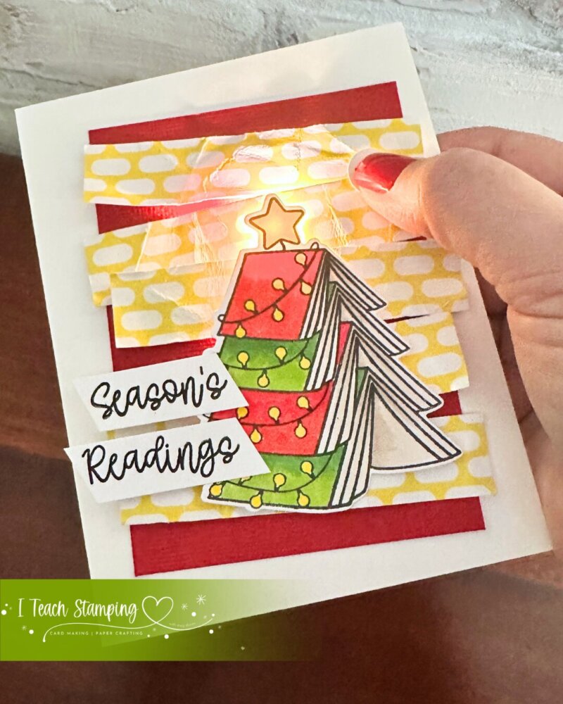 How To Make a Light Up Card - Quick and Easy - I Teach Stamping