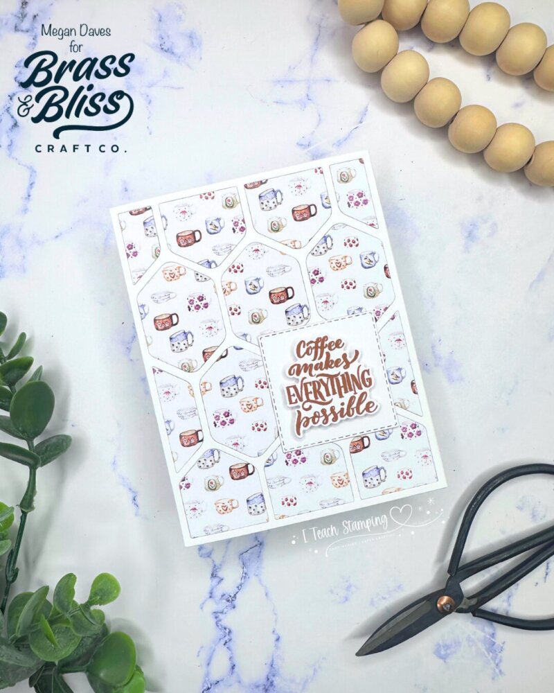 Easy Coffee Card with the Rounded Hex Cover Die | Brass & Bliss - I ...